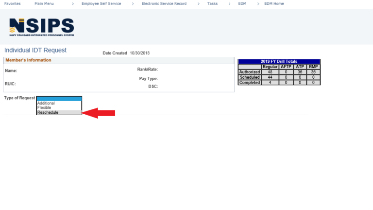 IDT Request Process | Navy How-to